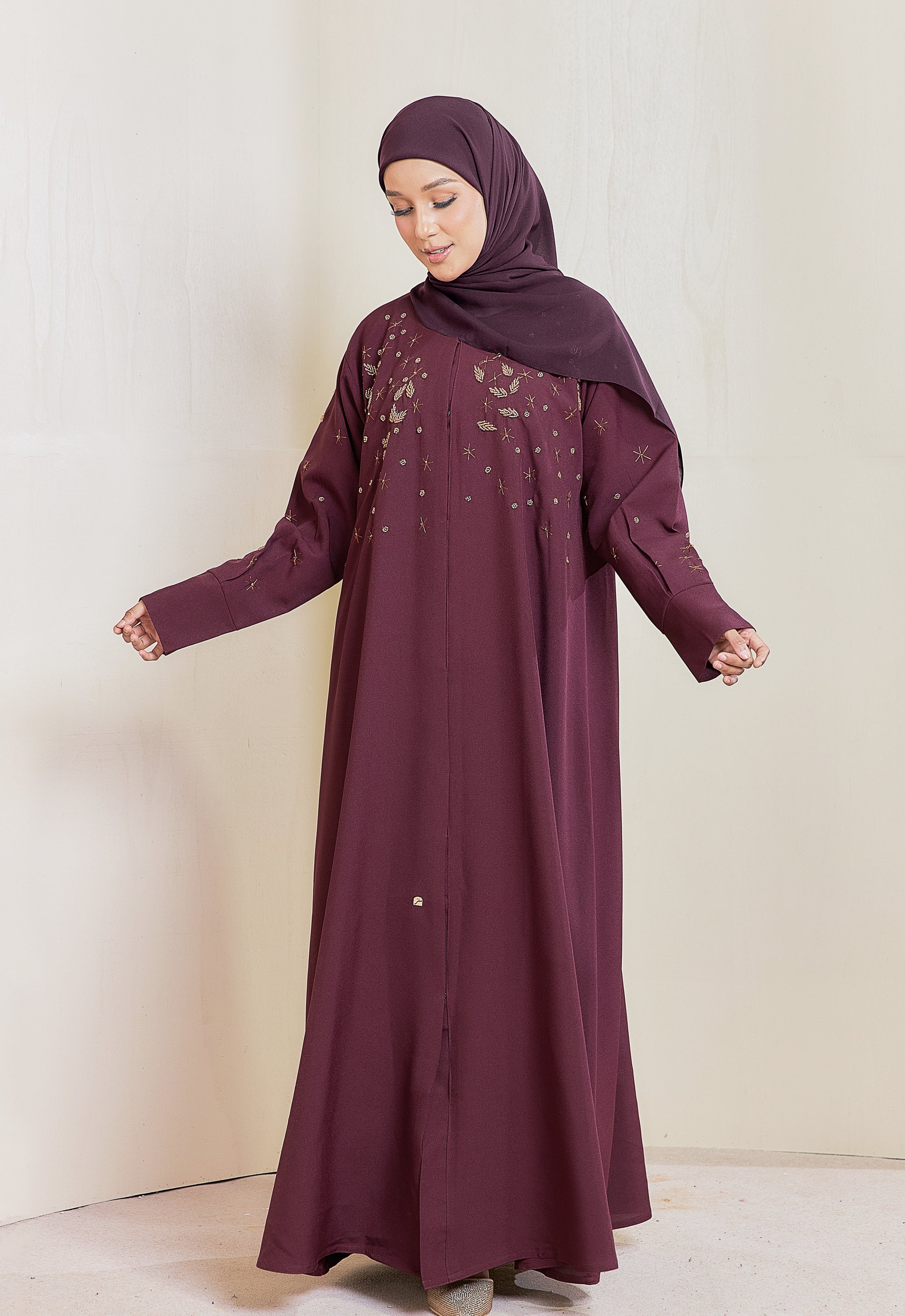 JAMEELAH ABAYA - MAROON