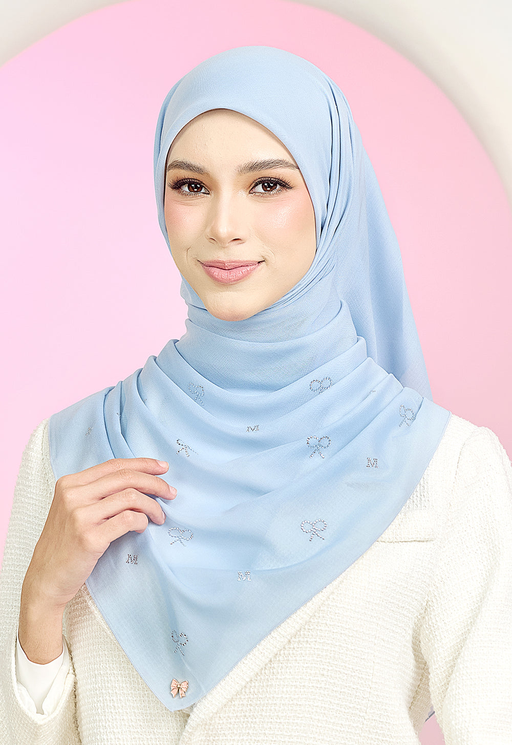 RIBBONY PLAIN STONE - LIGHT BLUE
