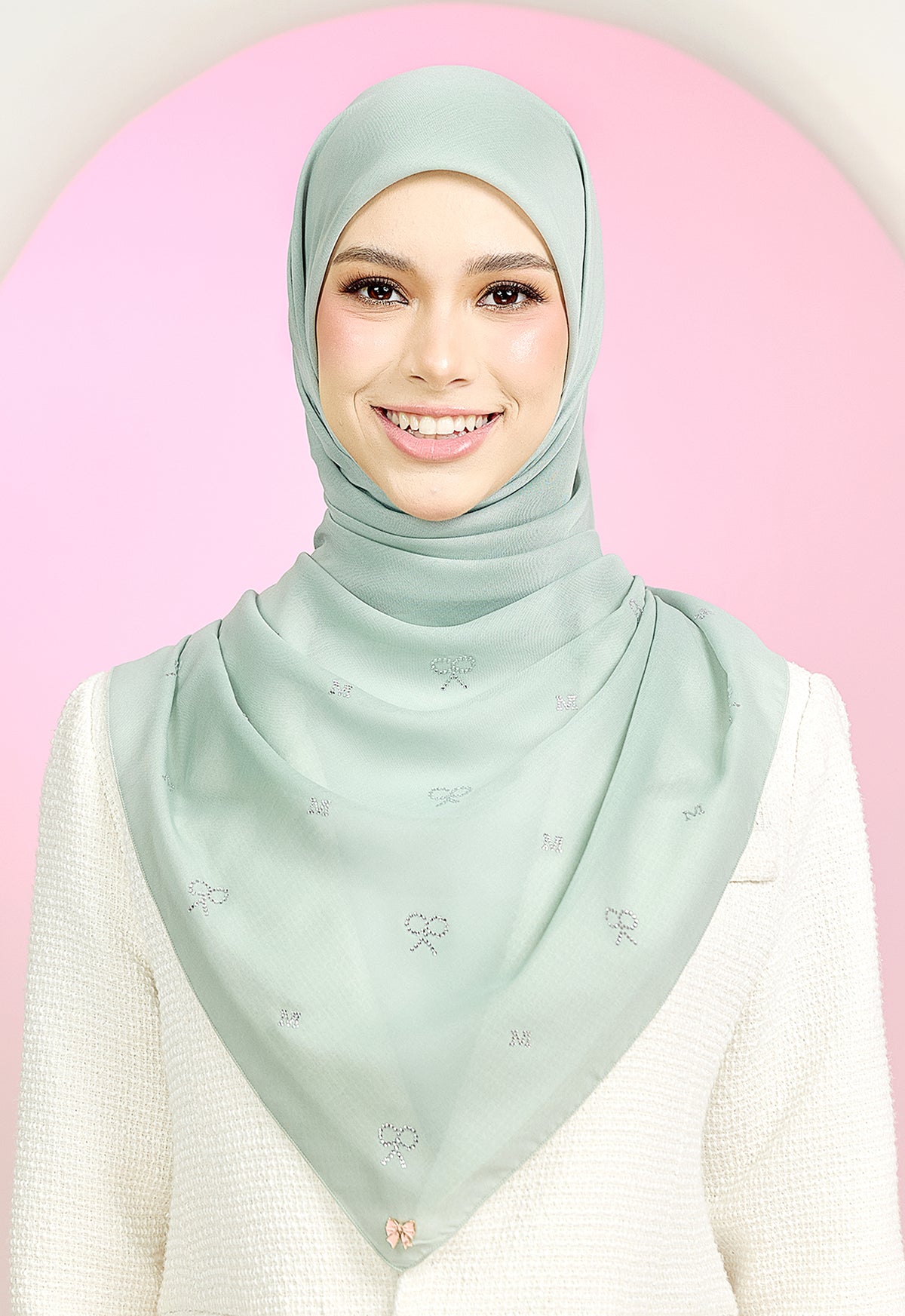 RIBBONY PLAIN STONE - MINT BLUE