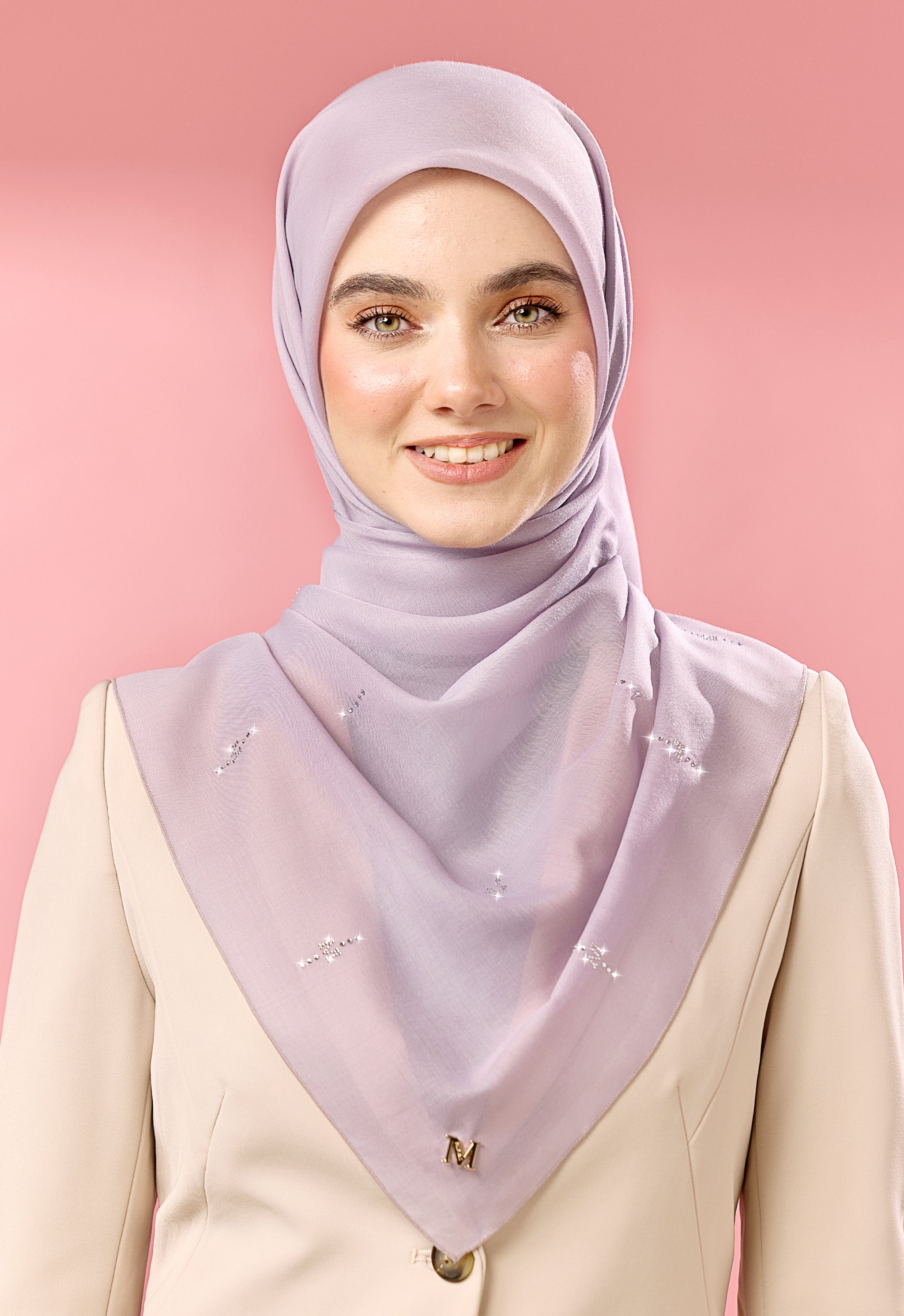 SURI PLAIN STONE - LIGHT PURPLE