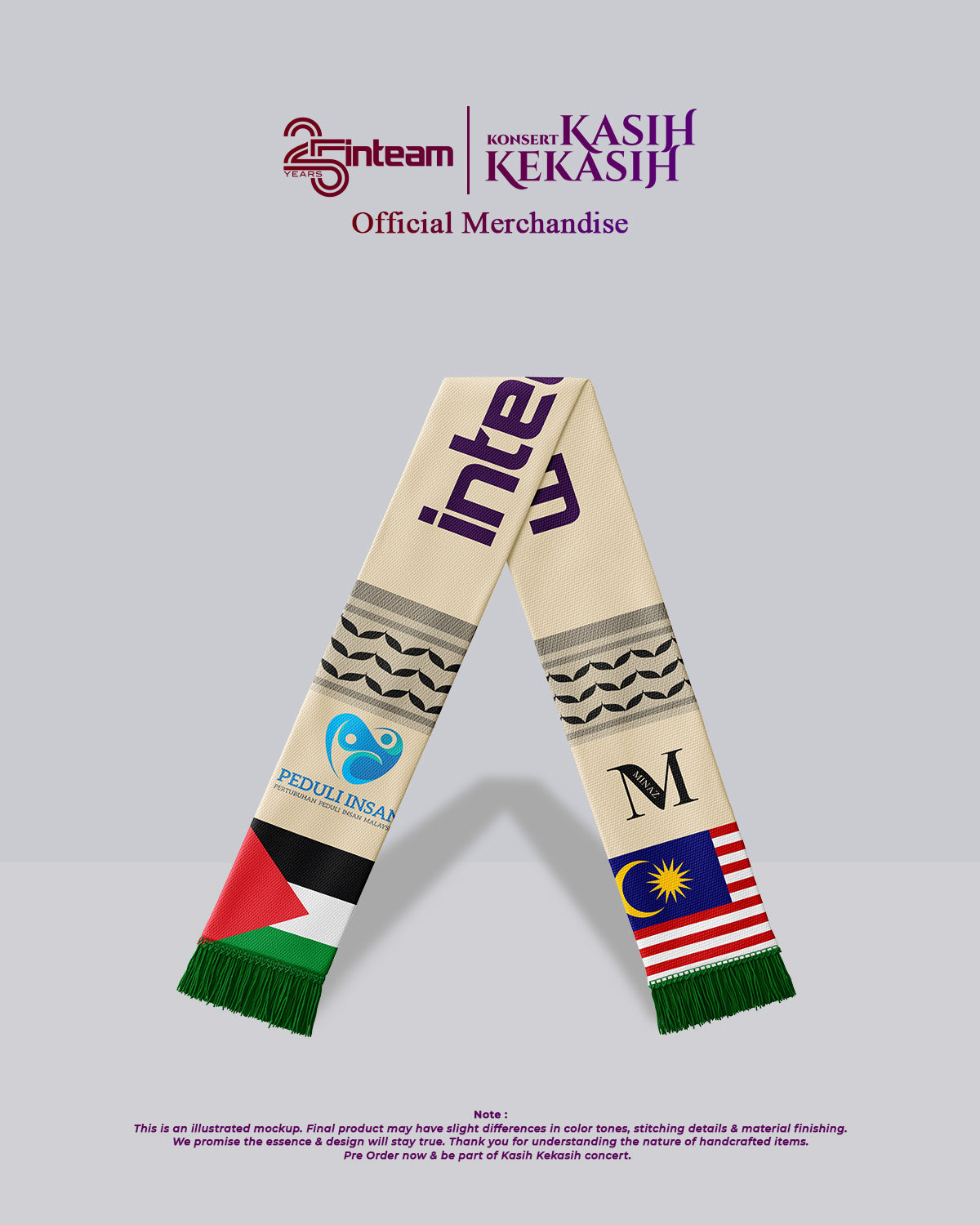 MINAZ X INTEAM | SEGENGGAM TABAH MAFLA - CREAM
