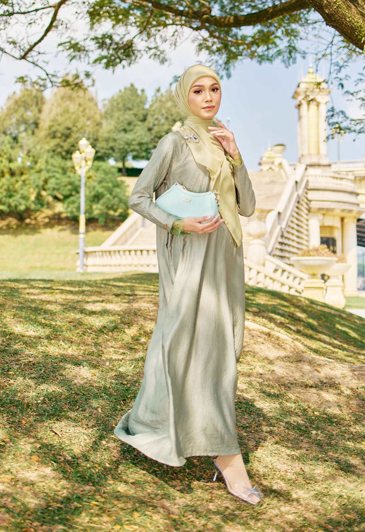 INAYAH BASIC DRESS - GREEN